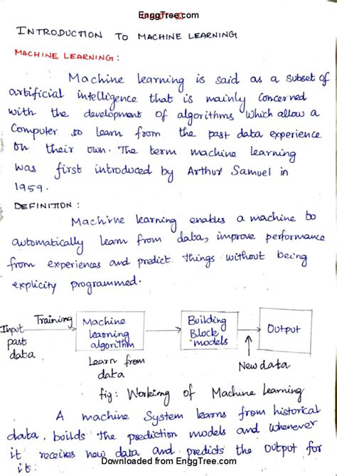 AL Machine Learning Lecture Notes Artificial Intelligence And Machine Learning Studocu