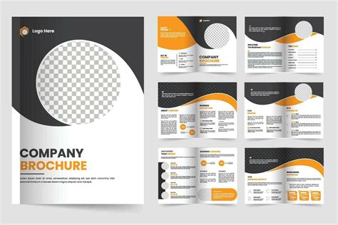 Brochure Template Layout Design And Corporate Minimal Multipage