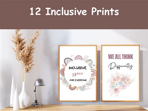 12 Inclusion Posters Inclusive Classroom Decor Prints School Counselor