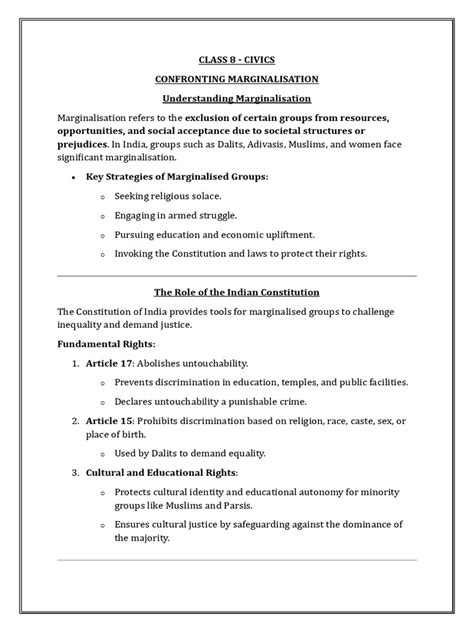 Understanding Marginalisation In India Pdf Dalit Social Exclusion