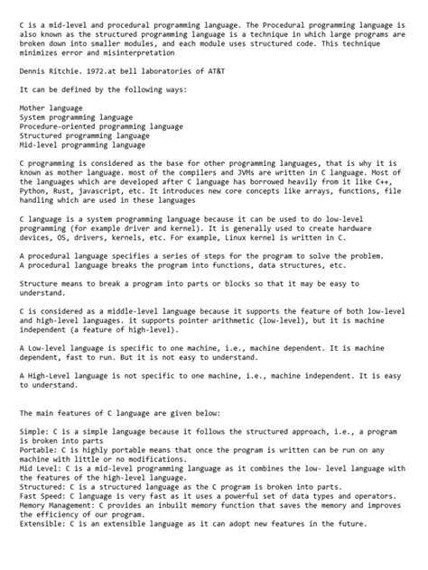 C In Pdf Pointer Computer Programming Variable Computer Science