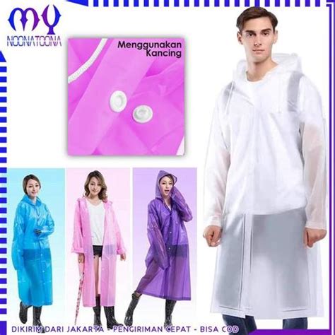 Promo Jas Hujan Dewasa Jas Ujan Ponco Polos Mantel Ujan Dewasa Bahan Eva Ungu Kab Tangerang