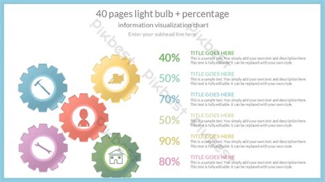 Sets Of Small And Fresh Color Matching Information Visualization PPT Charts PowerPoint PPTX