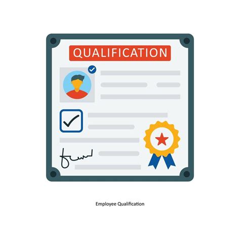 Employee Qualification Vector Flat Icons Simple Stock Illustration Stock 22995824 Vector Art At