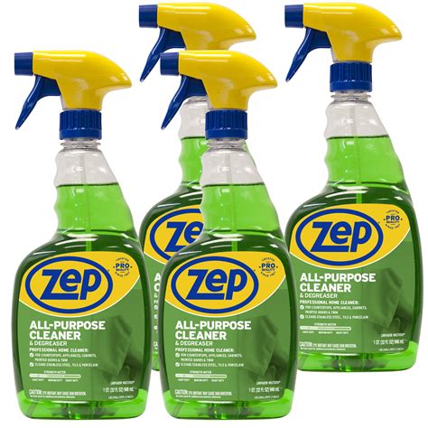 Zep Pro Multipurpose Home & Kitchen Cleaner, 32 Ounce (Case of 4), Cleans Almost Any Surface ...