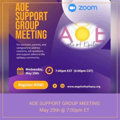Join The Angels Of Epilepsy Foundation Virtual Support Group Meeting