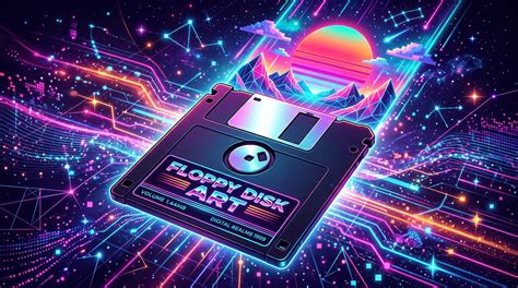 Why Floppy Disk Art Is The Ultimate Retro Tech Vibe Retrowave