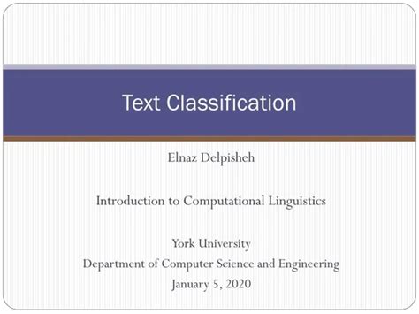 Ppt Text Classification Powerpoint Presentation Free Download Id