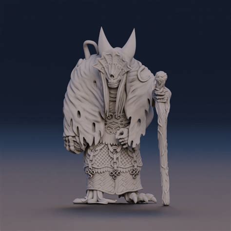 3d Printable Baba Yaga By Vectorminiatures