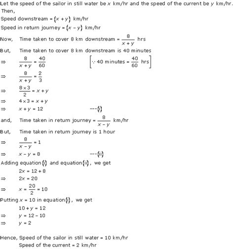 Chapter Pairs Of Linear Equations In Two Variables RD Sharma Solutions For Class