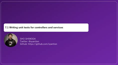 71 Writing Unit Tests For Controllers And Services By Sho Shimoda Medium