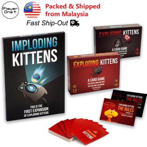 Exploding Kittens Nsfw Imploding Streaking Kittens Expansion Pack Party