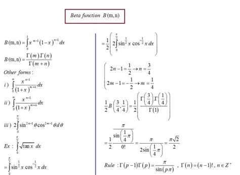 Introduction To Beta Function In Calculus