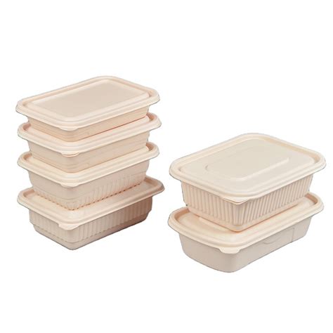 Corn Starch Food Container Single Compartment Takeout Food Box