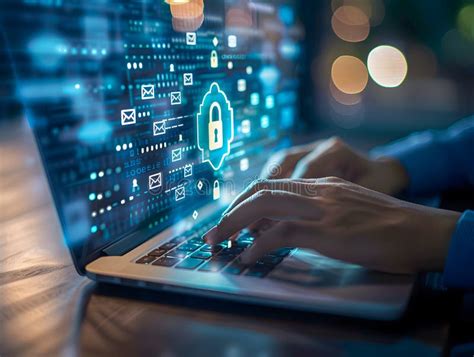 Cybersecurity In The Digital Age Protecting Our Connected World Stock Illustration