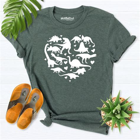 Dinosaur Shirt Heart Of Dinosaurs Tee Mothers Day T Shirt