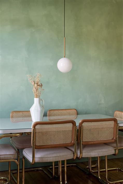 Green Colour Wash Wall Washing Walls House Interior Decor