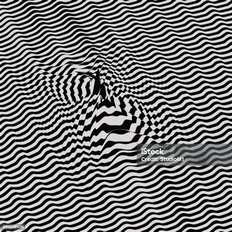 파형 배경입니다 동적 시각적 효과입니다 표면 왜곡입니다 착시와 패턴입니다 벡터입니다 흑인과 백인 소리 파도입니다 3차원 형태에 대한 스톡 벡터 아트 및 기타 이미지 Istock