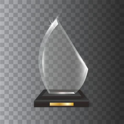 Polygon Acrylic Glass Trophy Award Vector 15 Eps Uidownload