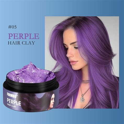 Formbo Temporary Hair Color Wax Instant Washable Hair Dye Blue Golden