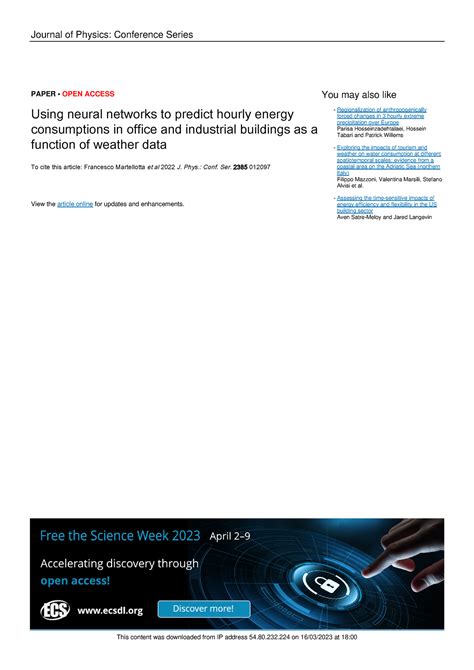 Using Neural Networks To Predict Hourly Energy Consumptions In Office And Industrial Buildings
