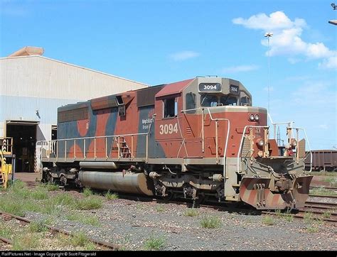 Bhp 3094 Bhp Billiton Iron Ore Emd Sd40 2 Train In Port Hedland Western Australia