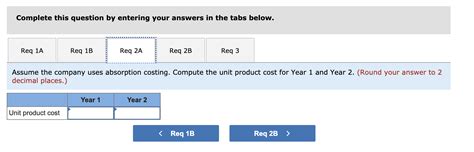 solved exercise 6 9 static variable and absorption costing