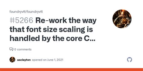 Re Work The Way That Font Size Scaling Is Handled By The Core CSS So We Can Offer A