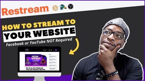 How to Stream Directly to your Website using Restream, StreamYard, or Ecamm - YouTube