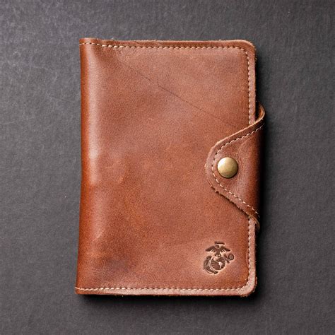 Usmc Logbook Fine Leather Field Notes Moleskine Wallet Pocketbook Cove
