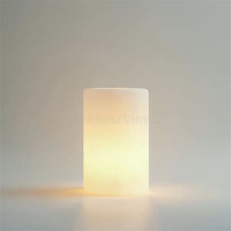 Illuminated Cylindrical Lamp A Minimalist Home Decor Accent Piece