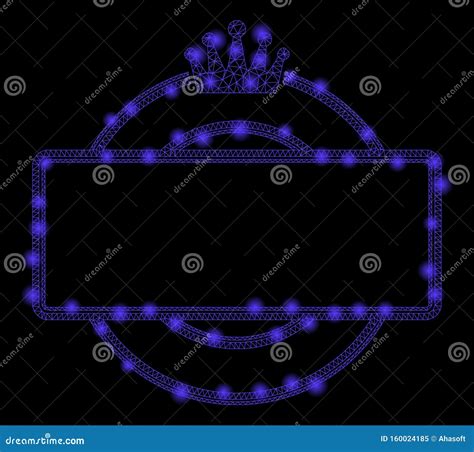 Flare Mesh Network Crown Round And Rectangle Frame With Light Spots