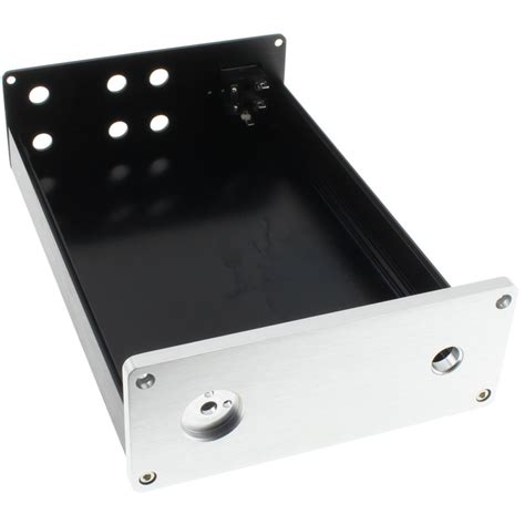 Diy Aluminium Preamplifier Case With On Off Switch 260x170x65mm Silver Audiophonics