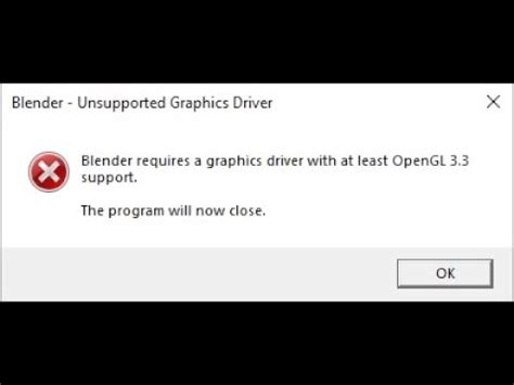 How To Fix Opengl Error Blender YouTube