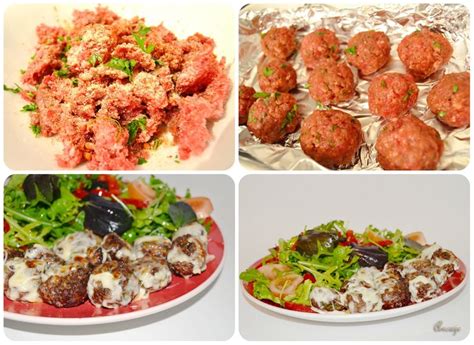 Almôndegas No Forno Com Nenhuma Gordura Adicionada Para Assar