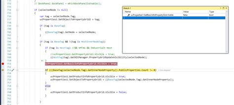 Runtime Property Grid Visibility Does Not Change In Run Time C Stack Overflow