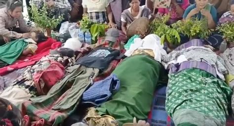 Mizzima ဓာတ်ပုံ စစ်ကိုင်းတိုင်း ဒီပဲယင်းမြို့နယ်ထဲက အိုးထိန်းတွင်း ကျေးရွာကို စစ်ကောင်စီက