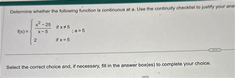Determine Whether The Following Function Is