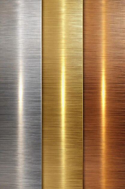 Metallic Background Textures Brushed Metal Collection Gold Silver
