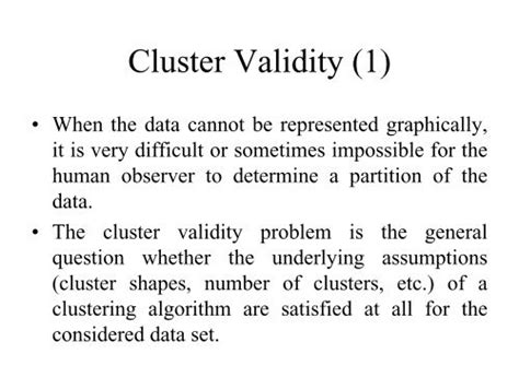 cluster validity 1