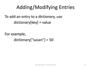 Tuples Set Dictionary PPT
