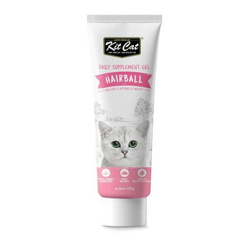 Kit Cat Daily Nutritional Supplement Gel For Cats And Kittens Hairball