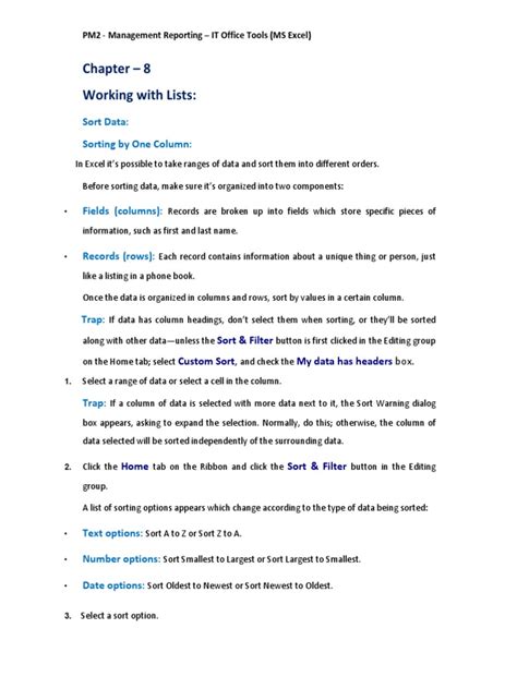 Excel Chapter 8 Pdf Microsoft Excel Icon Computing