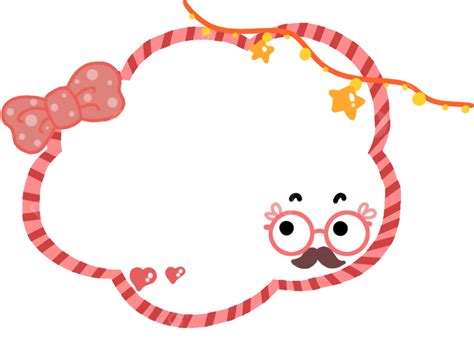 귀여운 만화 불규칙 테두리 액자 대화 상자 테두리 소재 Png 일러스트 및 Psd 이미지 무료 다운로드 Pngtree