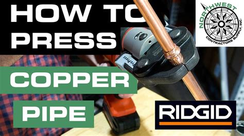 How To Press Copper Pipe With Ridgid Propress Jaws Pipe Fittings Made