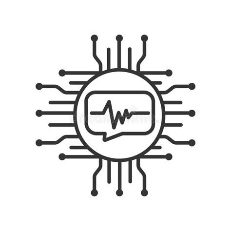 Voice Recognition Color Line Icon Id And Verifying Person Concept Biometric Security Element