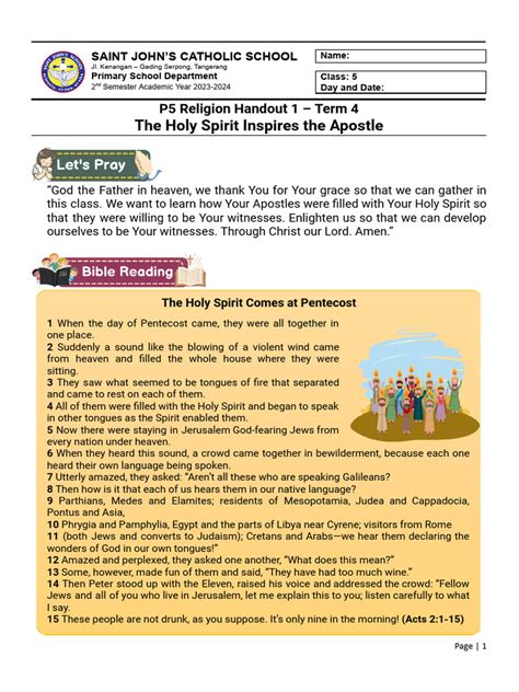 Religon Hand Out Pdf