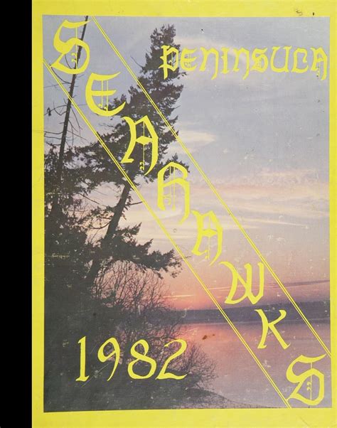 Reprint 1982 Yearbook Peninsula High School Gig Harbor Washington