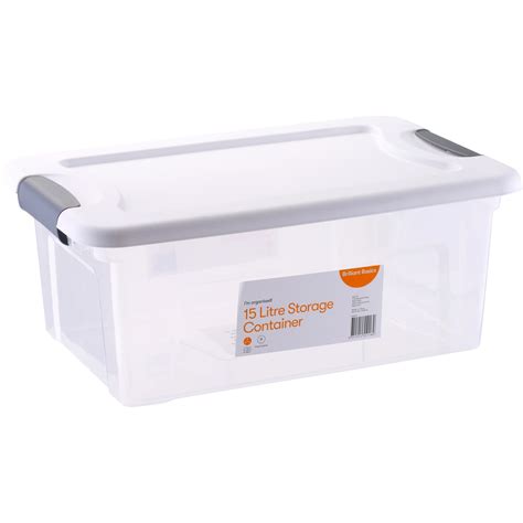 Brilliant Basics Clear Storage Container 15l Big W