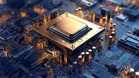 Central Processing Unit Digital Computing Concept Generative Ai